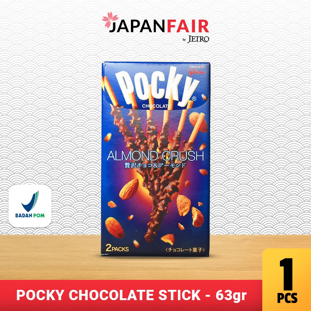 Jual Snack Biskuit Impor Jepang Glico Pocky Crunch Almond Stick Stik ...