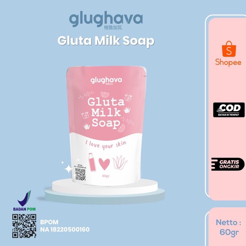 Jual Gluta Milk soap Glughava ( 60gr ) | Shopee Indonesia