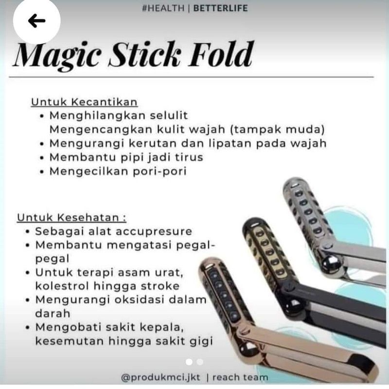 Jual Magic Stik MCI Asli Original 100% Pengencang Kulit Terapi Syaraf ...