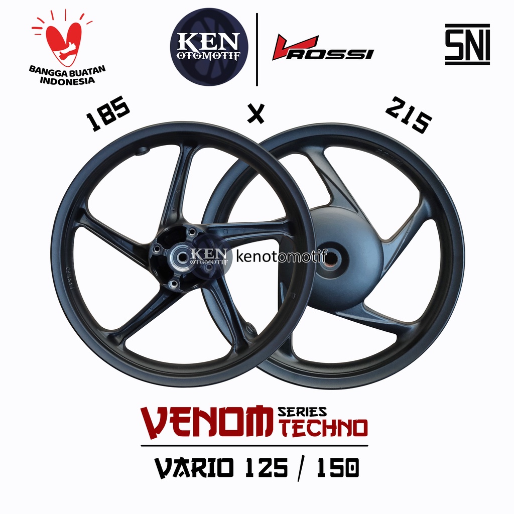 Jual VRossi Velg Palang 5 Standard Venom Techno Vario 125 / 150 - Vario ...