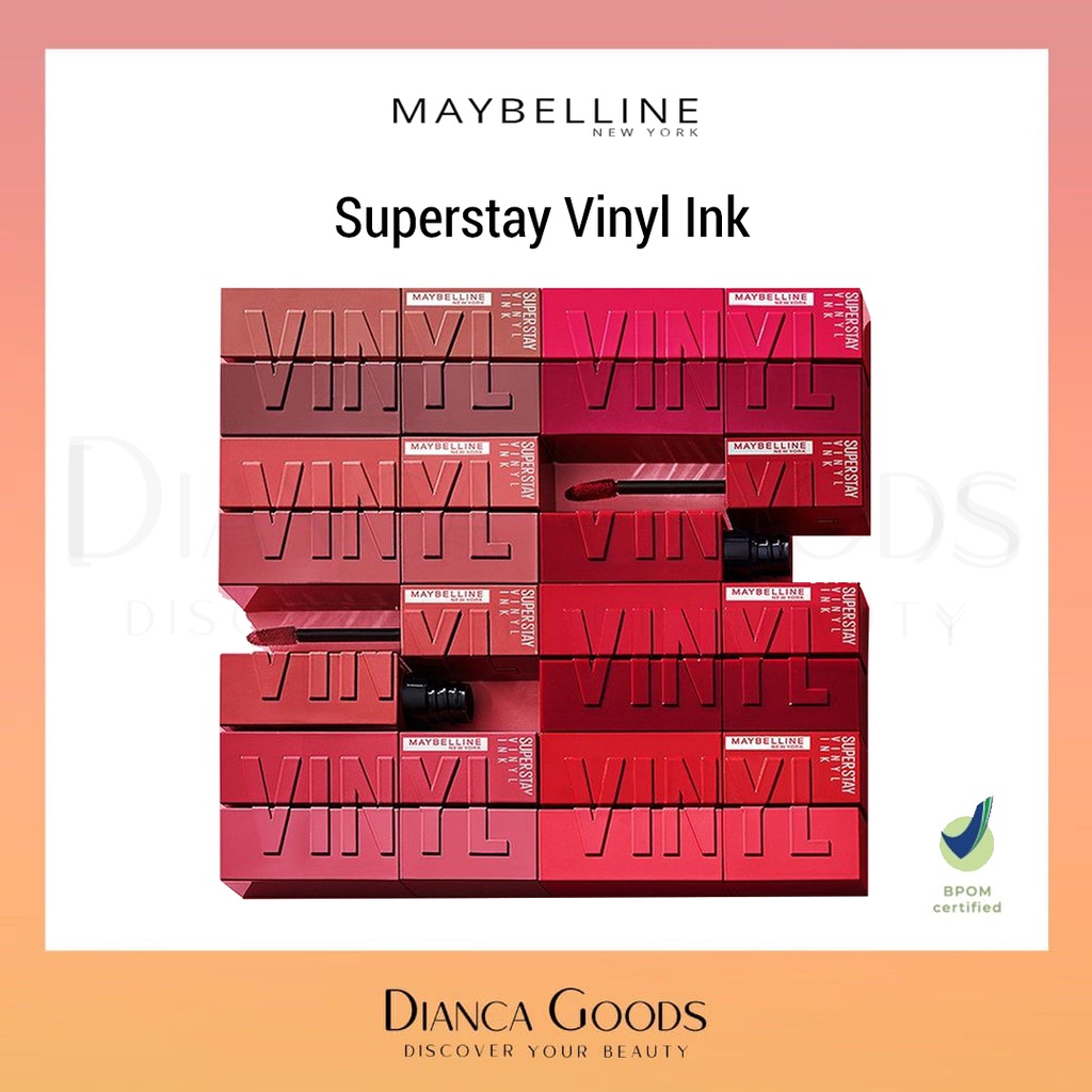 Jual MAYBELLINE SUPERSTAY VINYL INK Series | LIPPY / PEACHY / SAUCY ...