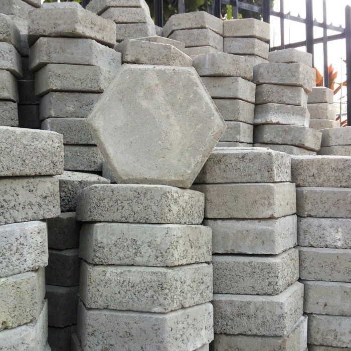 Jual PAVING BLOCK CONBLOCK HEXAGON segi 6 tebal 6 cm | Shopee Indonesia