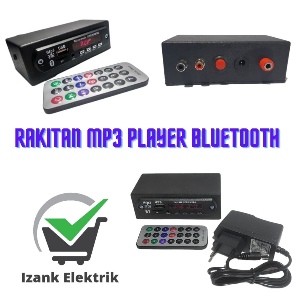 Jual MP3 RADIO BLUETOOTH PLAYER USB FM BOX MINI RAKKITAN FREE ADAPTOR ...