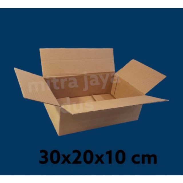 Jual Kardus box BARU 30x20x10 bahan POLOS min order 10pcs | Shopee ...