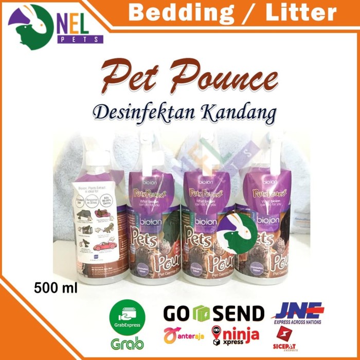 Jual PET POUNCE By bio ion/desinfektan kandang/pembersih hewan/obat ...