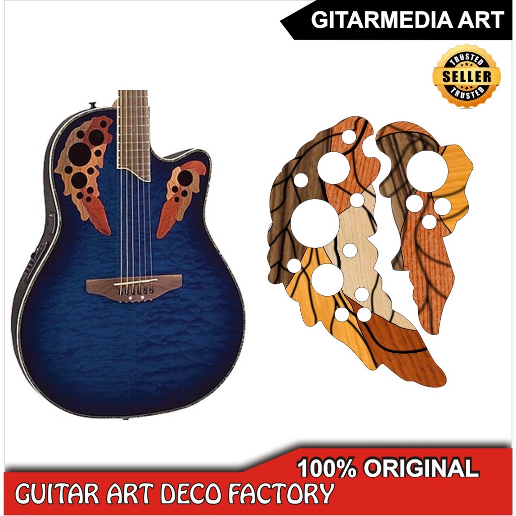Jual aksesoris dekorasi stiker lubang gitar akustik ovations clasik ...