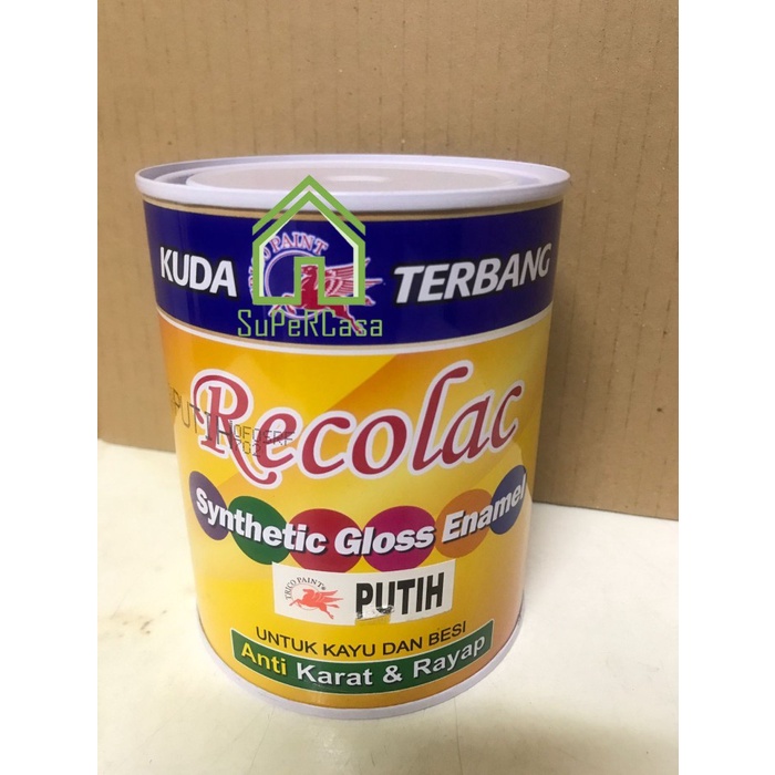 Jual CAT KAYU DAN BESI KUDA TERBANG RECOLAC 1 KG | Shopee Indonesia