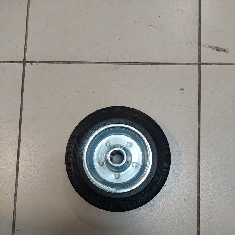 Jual Roda Trolley Karet 5 inch Wheel only tdk termsk penutup roda ...