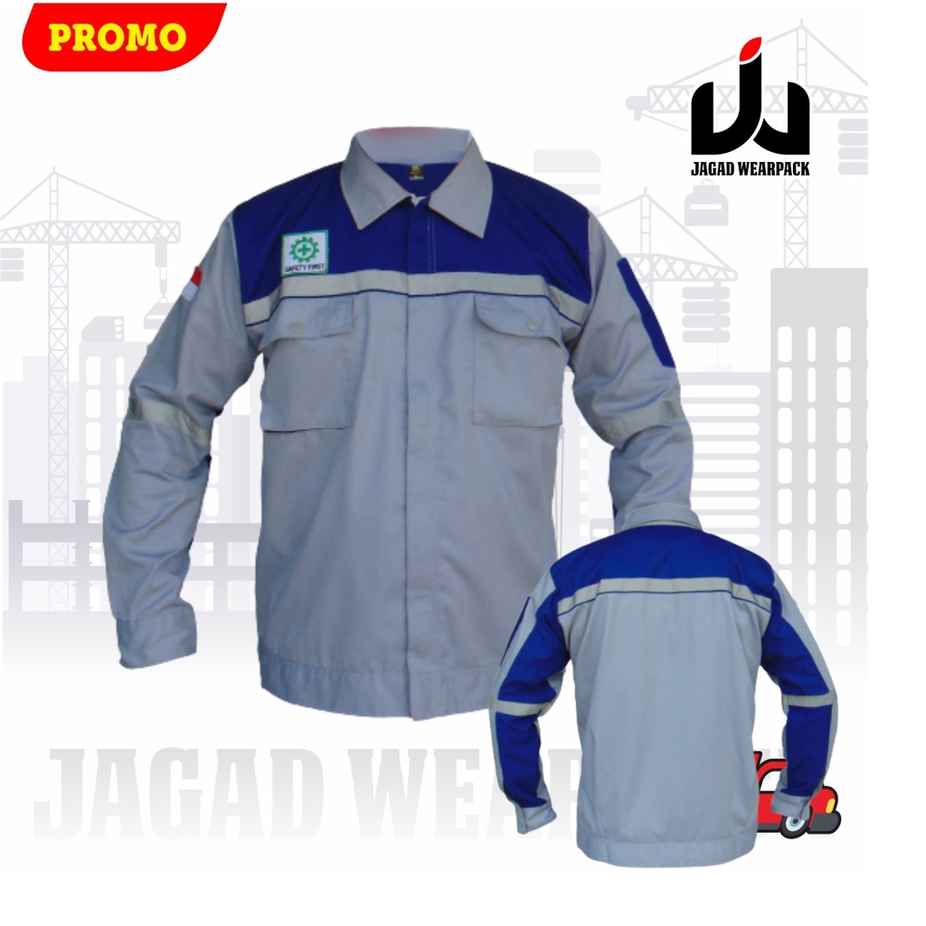 Jual Wearpack Safety Katelpak Atasan Kemeja Kerja Potongan Lengan ...