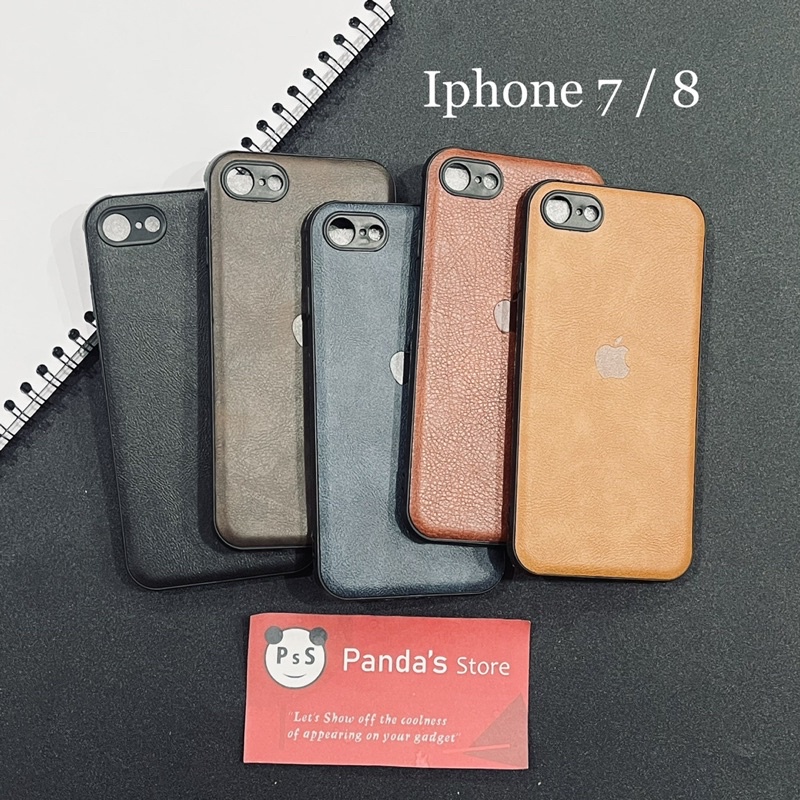 Jual Leather Case Iphone 7, 8, 7+, 8+ Softcase Kulit Elegan Casing Slim ...