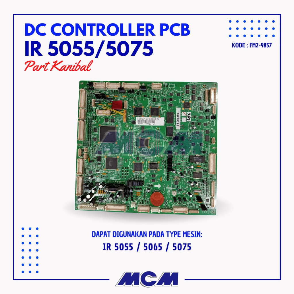 Jual DC CONTROLLER PCB ASSEMBLY MESIN FOTOCOPY CANON IR 5055 5075 ...