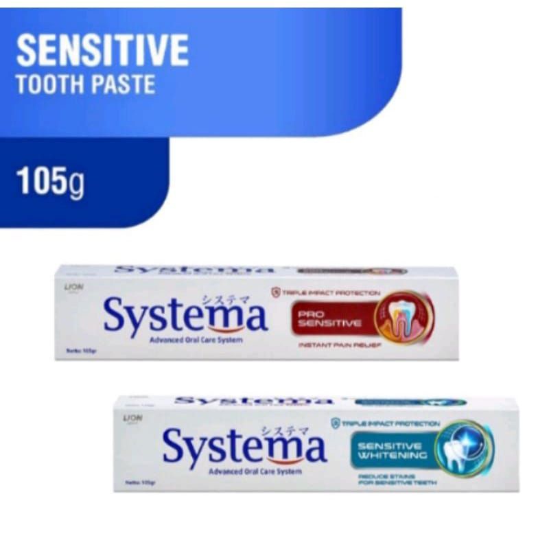 Jual SYSTEMA SENSITIVE WHITENING / SYSTEMA PRO SENSITIVE PASTA GIGI ...
