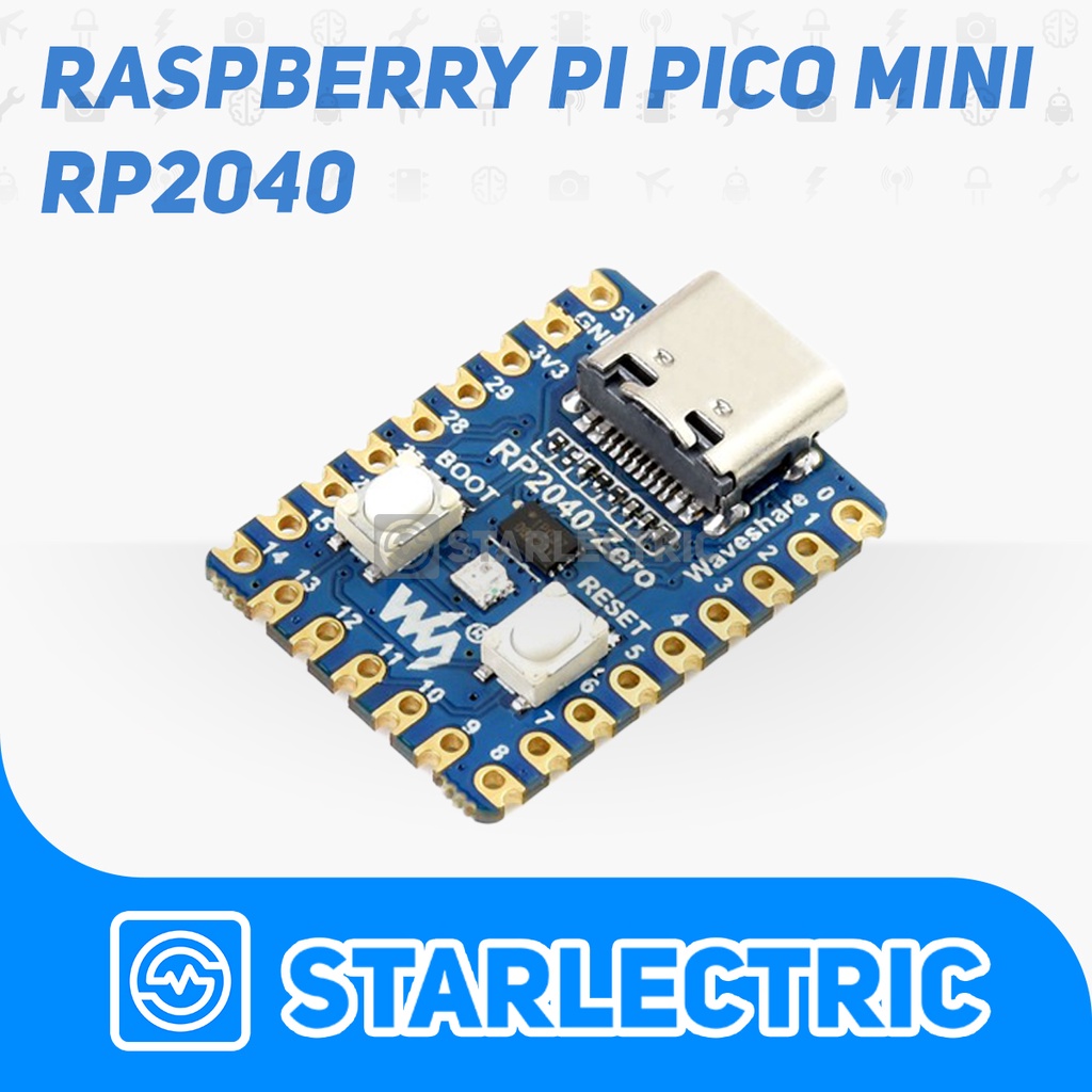 Jual Raspberry Pi Pico Like Zero RP2040 Mini Version RP2040-Zero | Shopee Indonesia