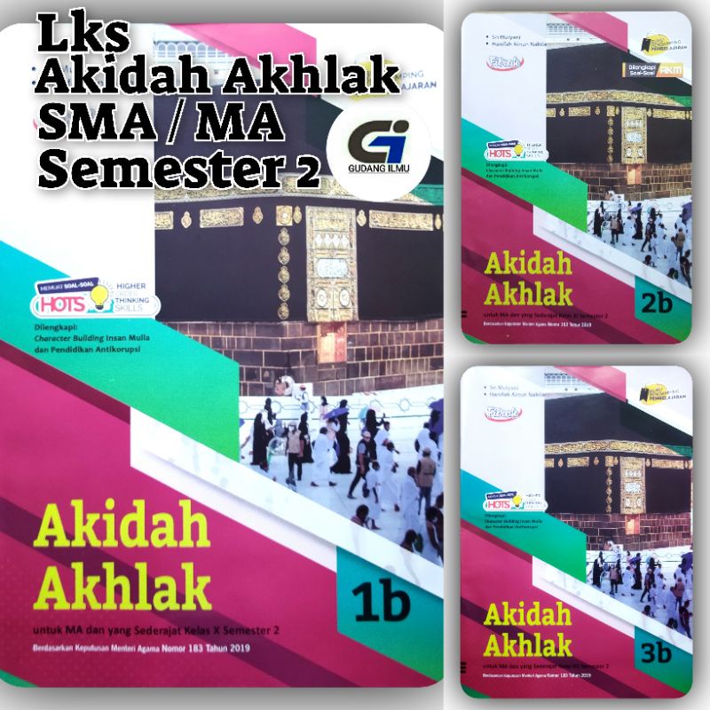 Jual Lks Akidah Akhlak SMA / MA kelas 10,11,12 Semester 2 l fitrah | Shopee Indonesia