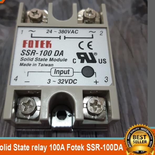Jual SSR Solid State relay 100A Fotek SSR-100DA 100 Ampere 24-380V 220V AC | Shopee Indonesia