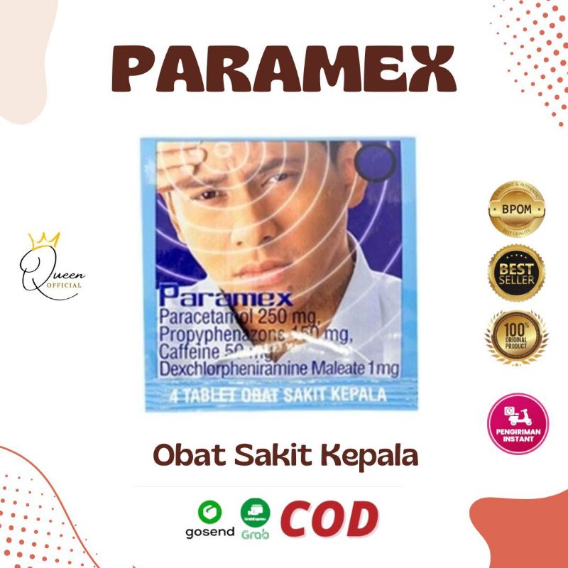 Jual Paramex tablet Obat sakit kepala - Pusing - Demam - sakit gigi ...
