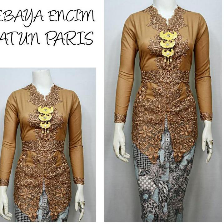 Jual Rekomendasi Indah KEBAYA ENCIM LENGAN PANJANG BORDIR SENADA KATUN ...
