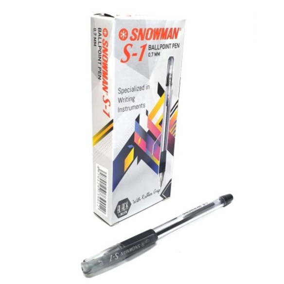 Jual (12pcs) PEN PULPEN SNOWMAN S1 SEMI GEL 0.7mm | Shopee Indonesia