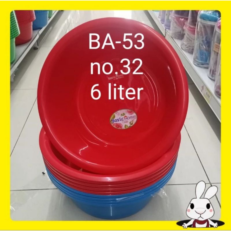 Jual baskom bulat, volume 6 liter, basic home(member of lion star ...