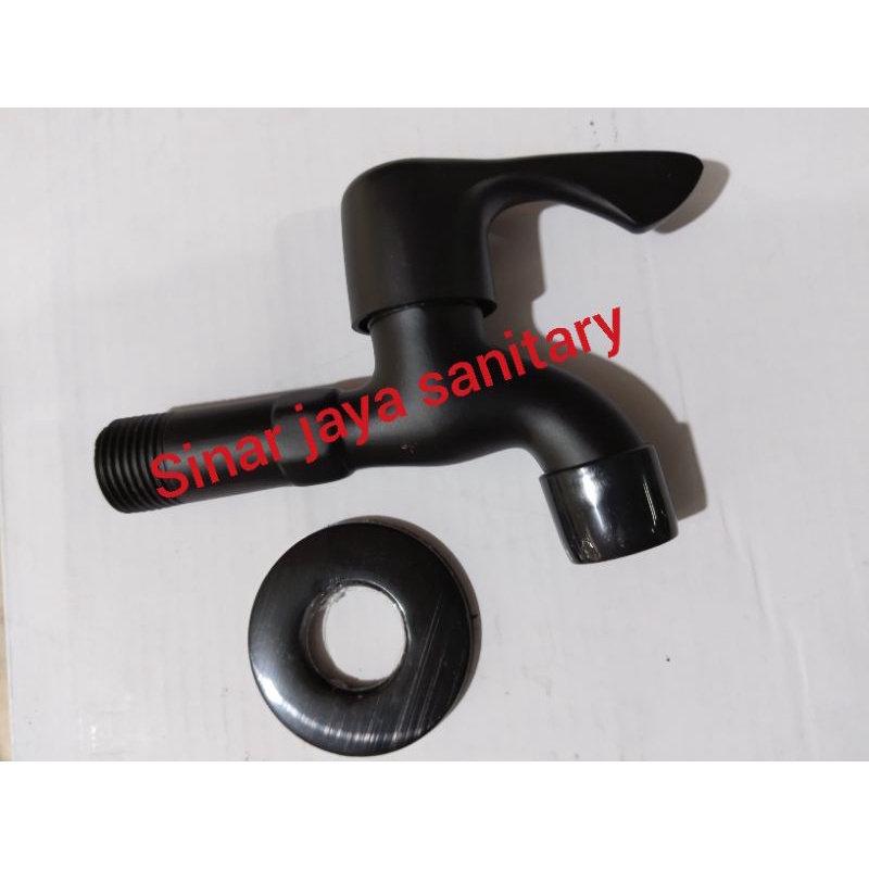 Jual Kran tembok hitam stainless / Kran hitam tembok model baru / Kran ...