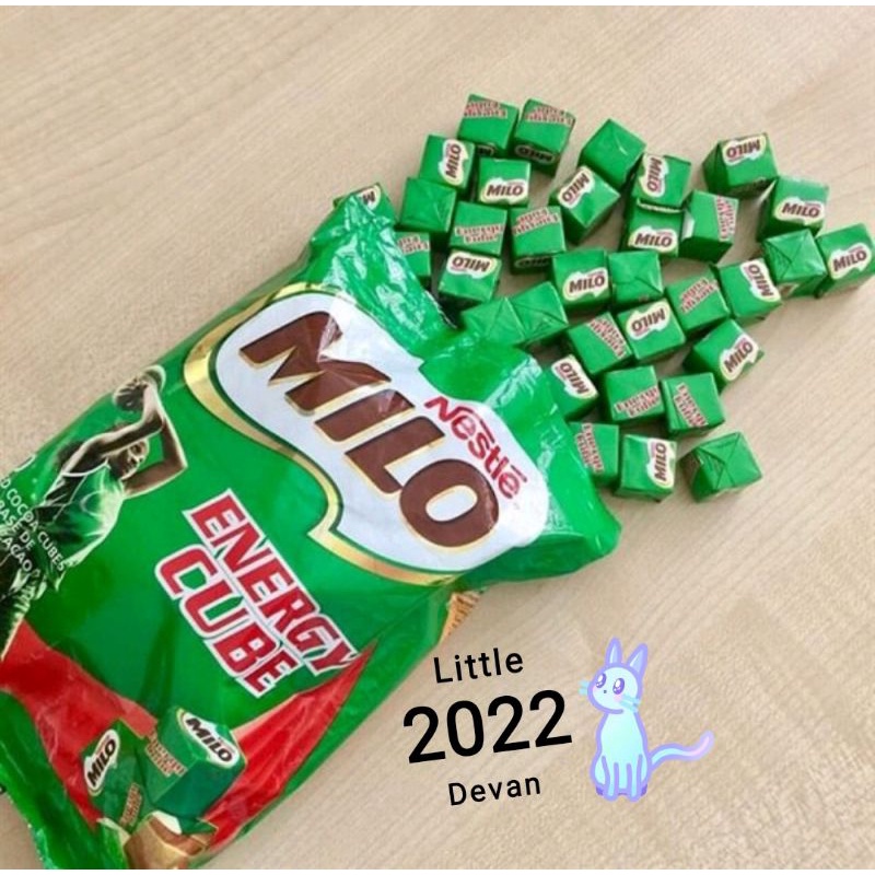 Jual nestle milo energy cube original import / permen coklat milo 100 ...