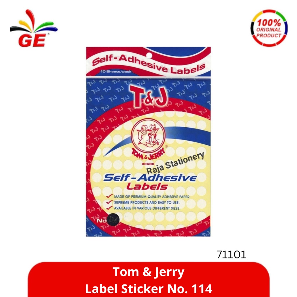 Jual Tom&Jerry - Label Sticker Tom & Jerry No. 114 71101 | Shopee Indonesia