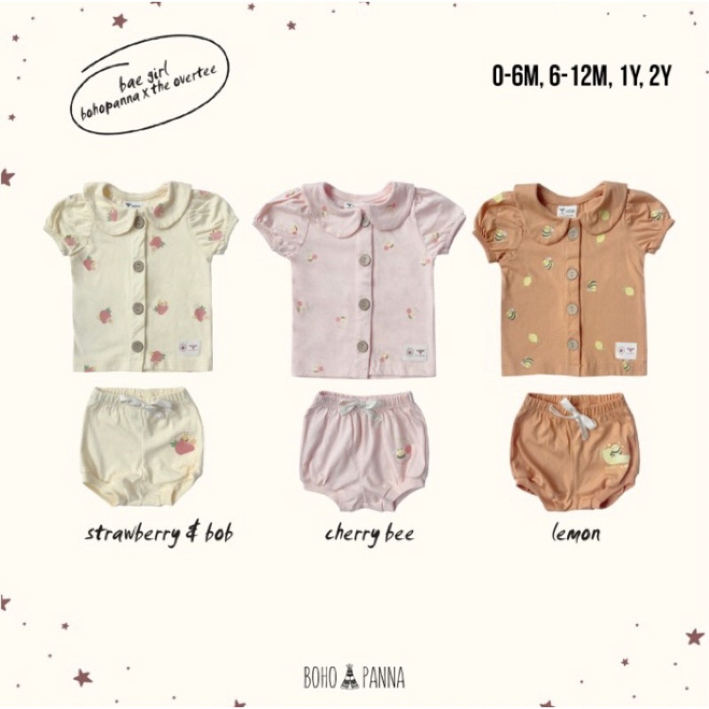 Jual Bohopanna Bae Set Girl Boho Panna X The Overtee | Shopee Indonesia