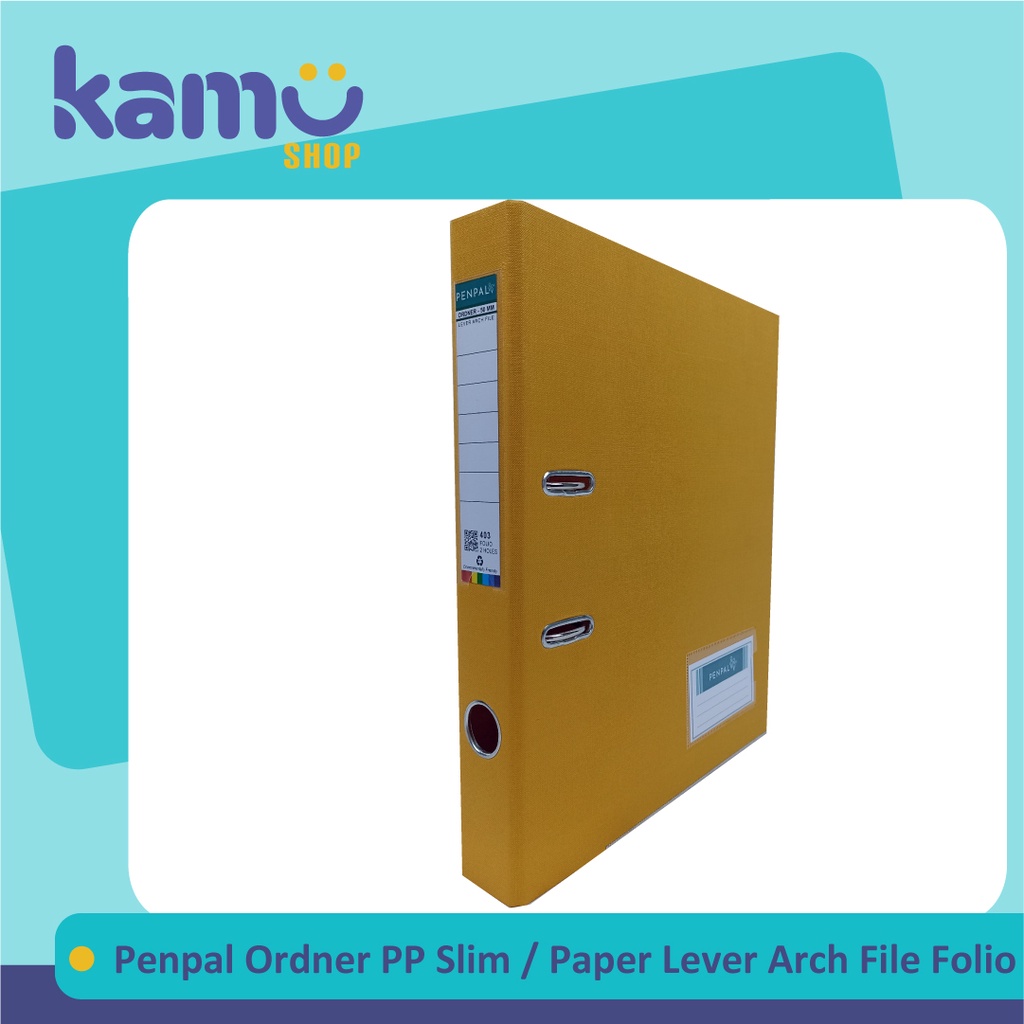Jual Penpal Ordner Folio PP Slim F4 / Lever Arch File PL Slim Folio ...