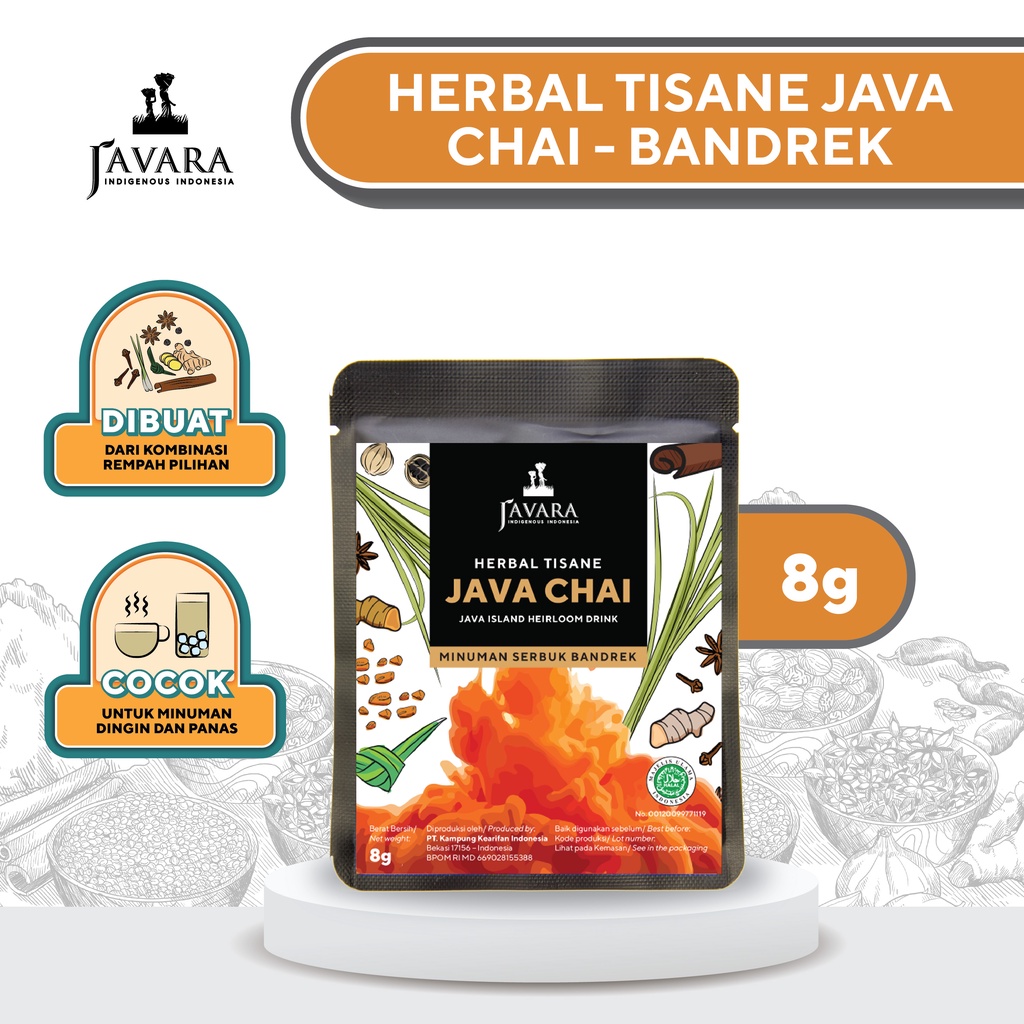Jual Javara Herbal Tea Java Chai | Rempah Bandrek 8g | Shopee Indonesia