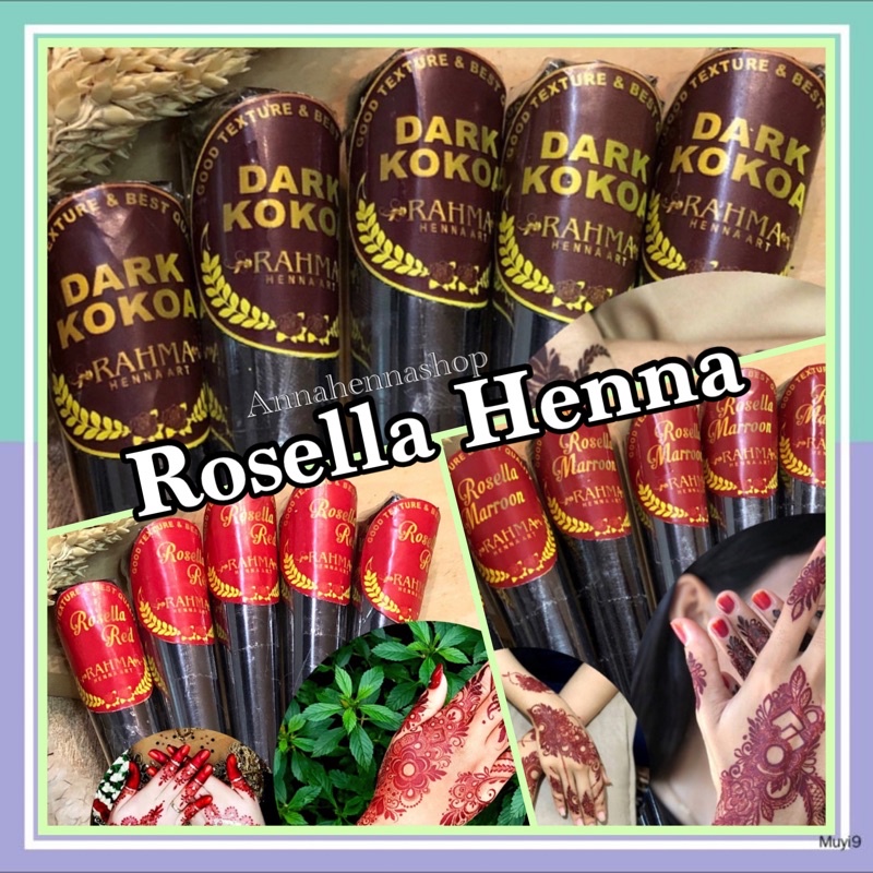 Jual Henna Rosella racik | Henna rosella maroon | Henna Rosella ...