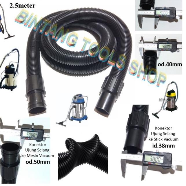 Jual Selang Vacuum Cleaner id40 Complete 2.5meter for Krisbow Alphalux ...