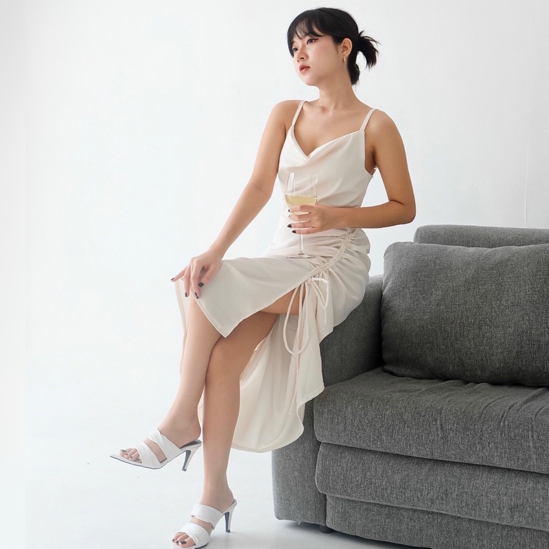 Jual Tasya Mini Satin Dress Shopee Indonesia