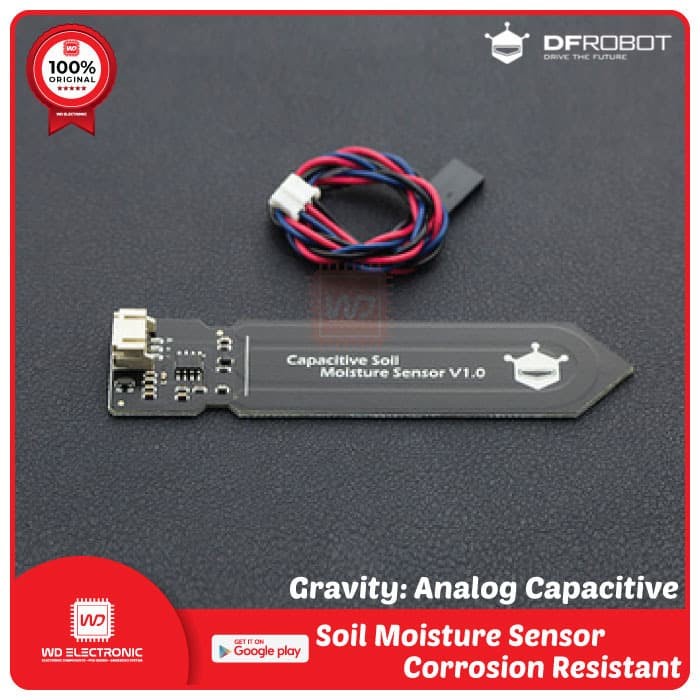 Jual DFRobot Gravity Analog Capacitive Soil Moisture Sensor - Corrosion ...