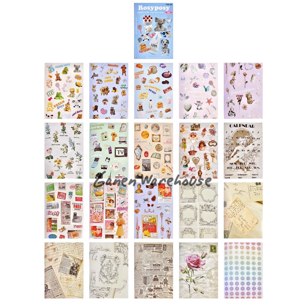 Jual [GW] Buku Stiker 20 Lembar Cute Sticker Book B5 DIY | Shopee Indonesia