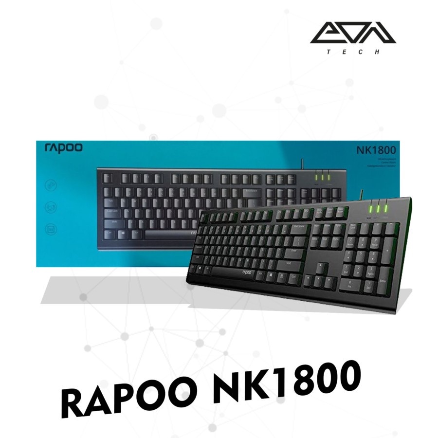 Jual Rapoo NK1800 USB Wired Keyboard | Shopee Indonesia