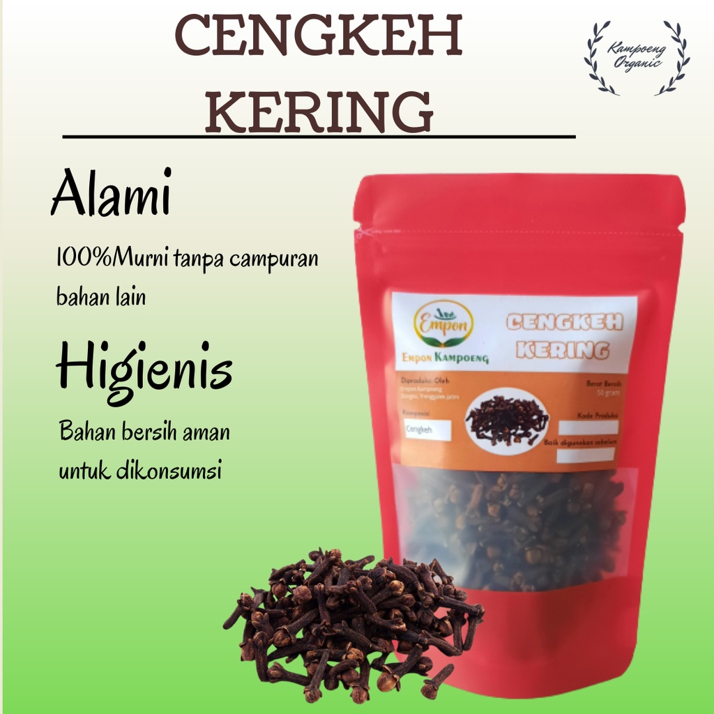 Jual Cengkeh Cengkih Kering Utuh Clove Whole Murni Asli Alami Organik ...