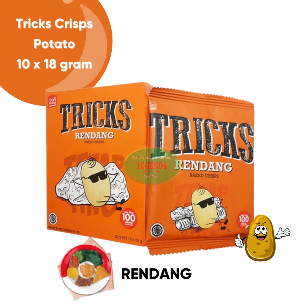 Jual Tricks Potato Kentang Baked Crisps Bulgogi Kimchi Rendang BBQ ...