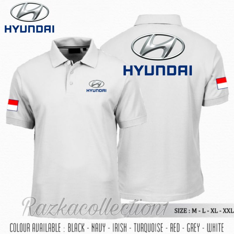 Jual Polo Shirt Hyundai / Kaos Polo Hyundai / Baju Kaos Polo Otomotif ...