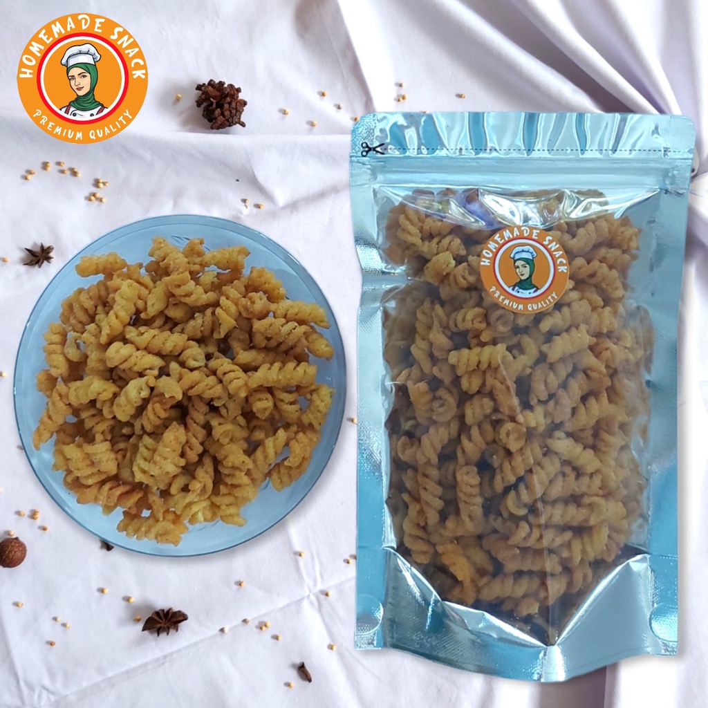 Jual Homemade Snack - Gandum Goreng Pedas Gurih Spiral Homemade Snack ...