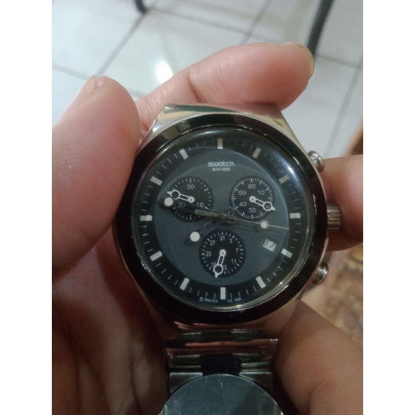 Jual jam Swatch iron | Shopee Indonesia