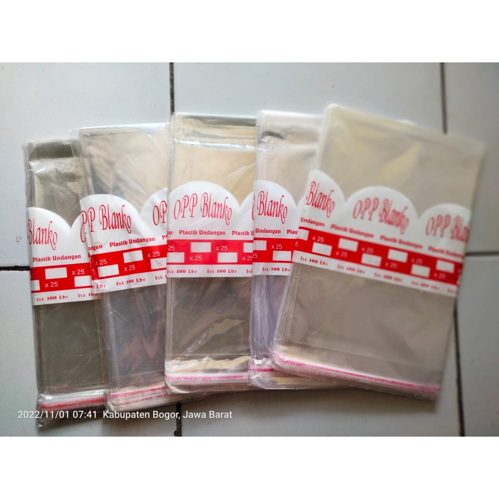 Jual Plastik Undangan Opp 15x25 | Shopee Indonesia