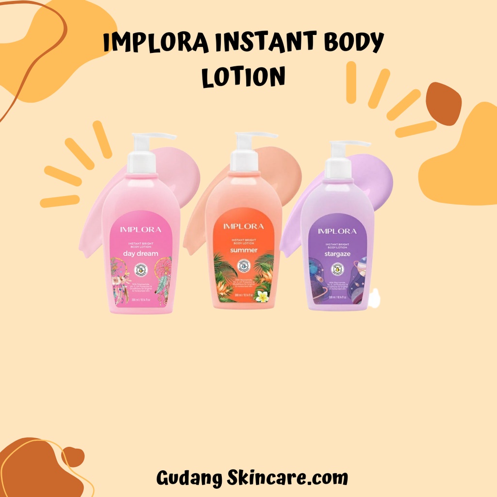 Jual IMPLORA INSTANT BRIGHT BODY LOTION | Shopee Indonesia