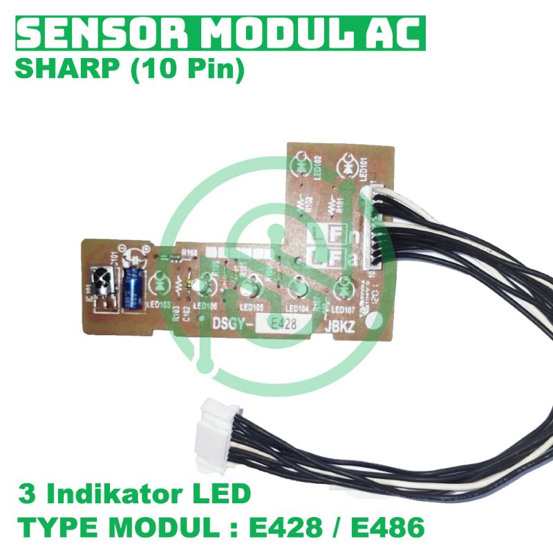 Jual Modul Sensor AC Tipe E428 atau E486 (10 Pin) - Merk SHARP [NEW ...