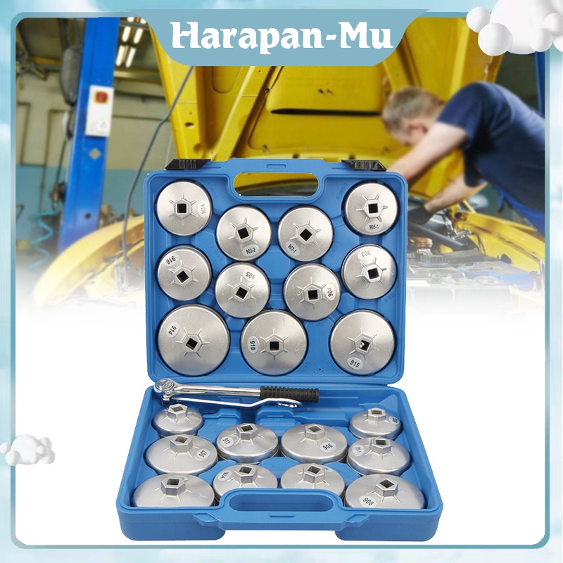 Jual 23 In1 Kunci Filter Oli Mangkok 1 Set Kunci Pas Pembuka Filter Oli ...