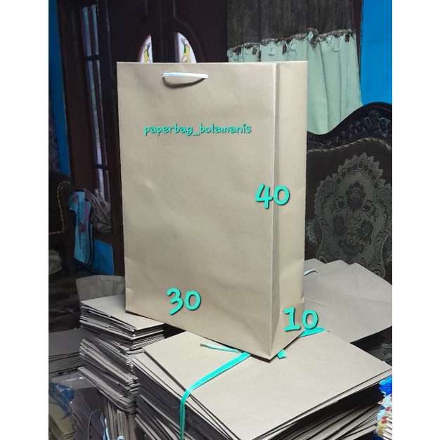 Jual paperbag 30x40 isi 12 tas kertas polos tas souvenir | Shopee Indonesia