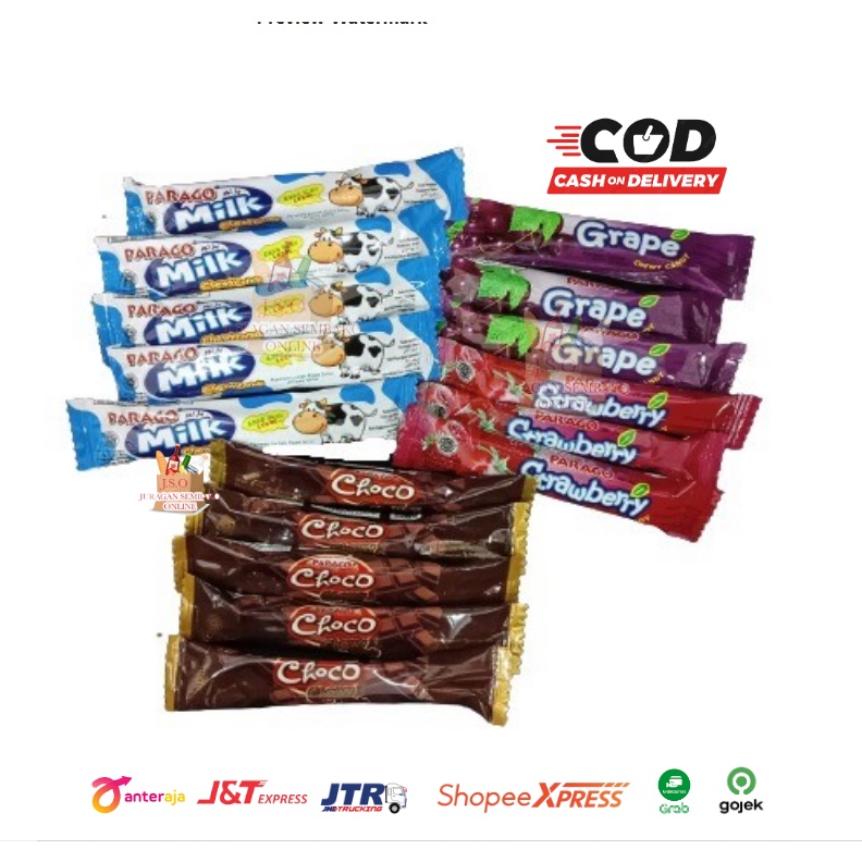 Jual ( JSO ) Parago Permen Lunak Rasa Susu Coklat Buah Kacang 2 in 1 ...