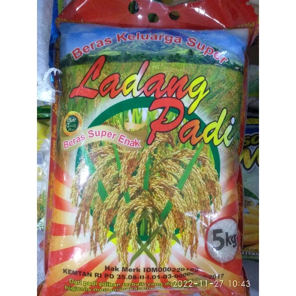 Jual Beras Ladang Padi 5kg Gurih Enak & Punel | Shopee Indonesia
