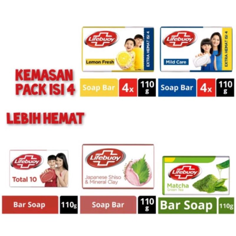 Jual LIFEBOY 110GR (1PAK ISI 4BIJI) | Shopee Indonesia