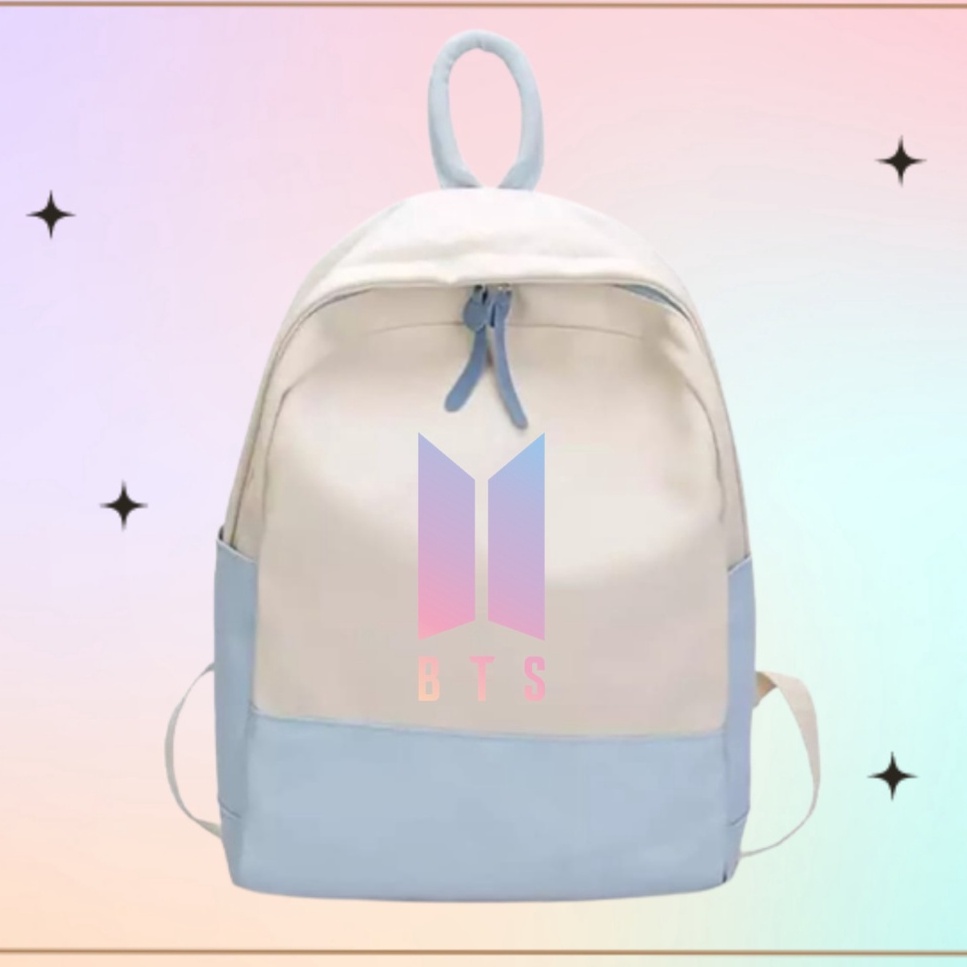Jual TAS SEKOLAH ANAK LOGO BTS BACKPACK ANAK SD UNISEX (Free Nama ...