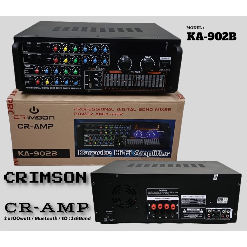 Jual power amplifier ka 902b ka902b blutooth usb | Shopee Indonesia